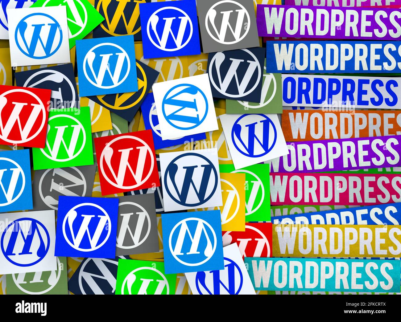 Wordpress; WordPress concept on background Stock Photo - Alamy