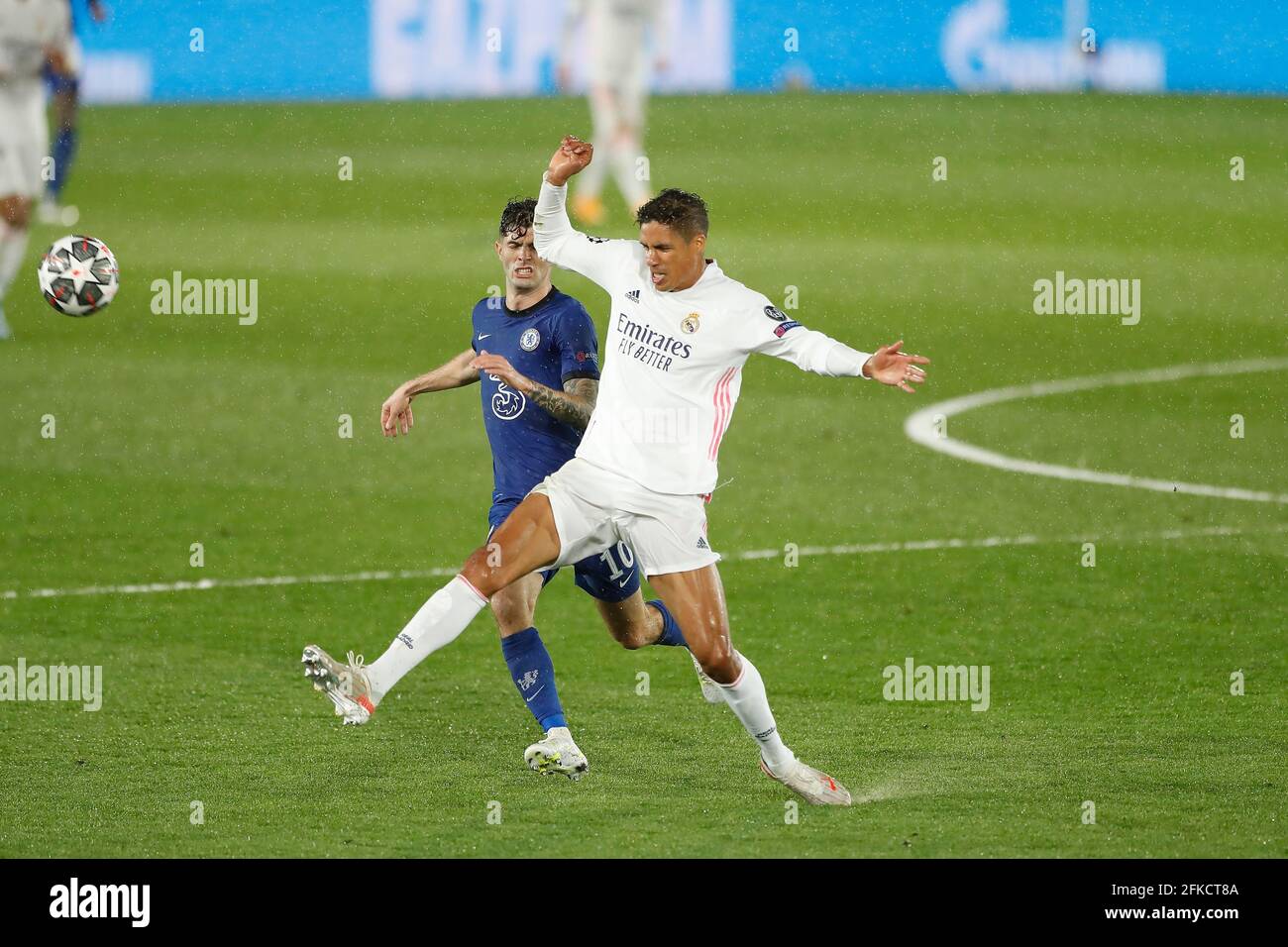 Madrid, Spain. 27th Apr, 2021. Raphael Varane (Real) Football/Soccer ...