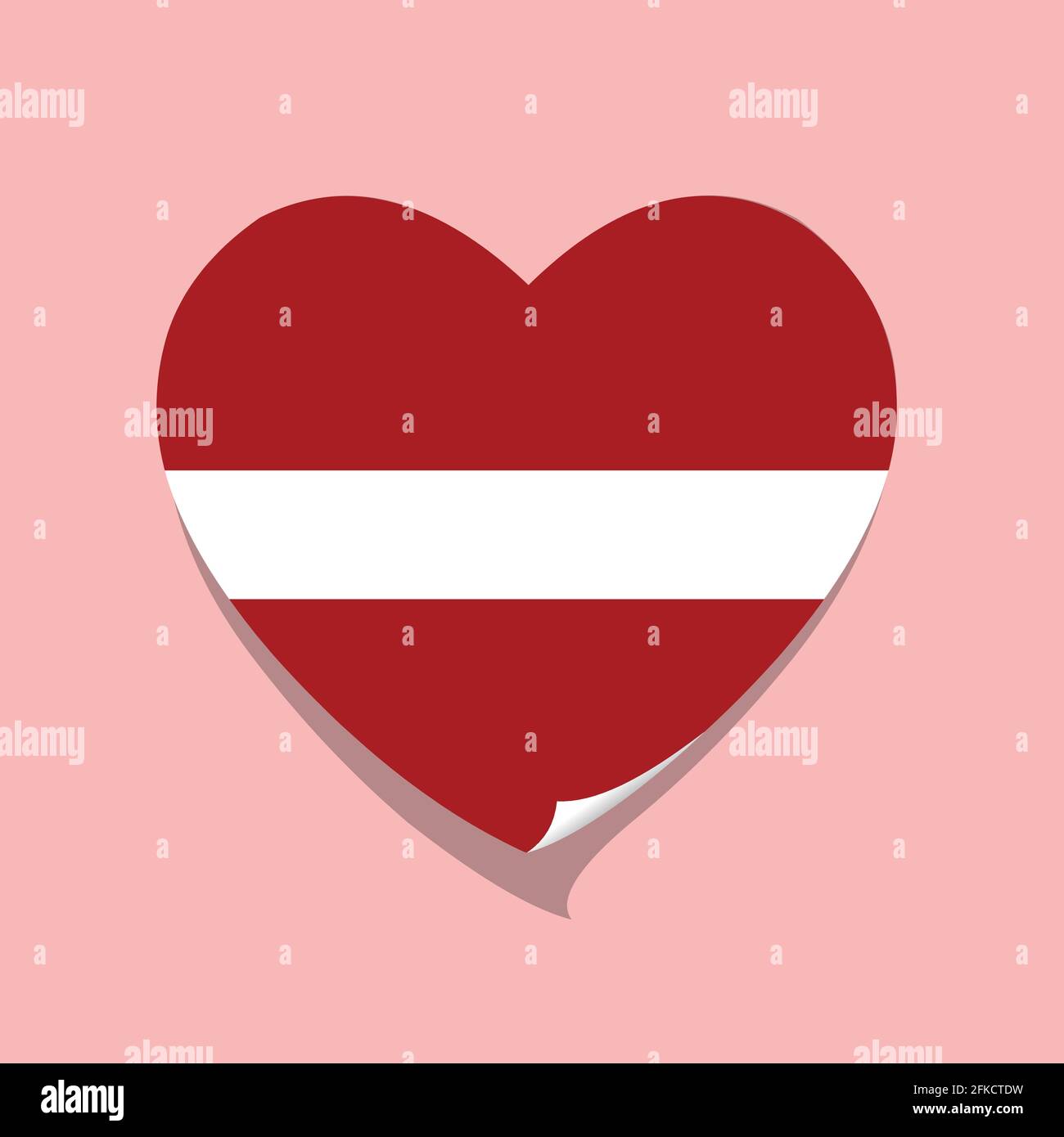 I love Latvia flag heart vector illustration Stock Vector Image & Art ...