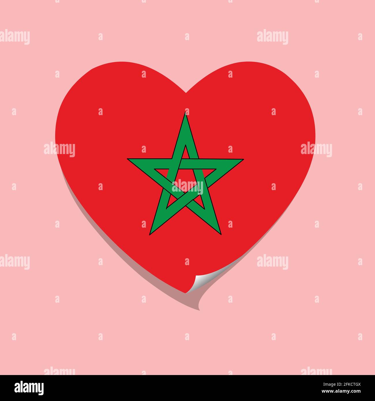 I love Morocco flag heart vector illustration Stock Vector Image & Art ...