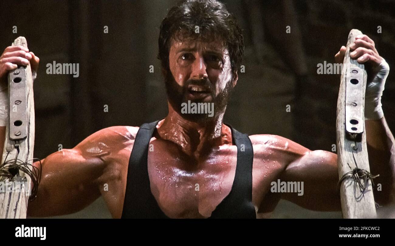 USA. Sylvester Stallone in a scene from (C)MGM/UA film: Rocky IV (1985 ...