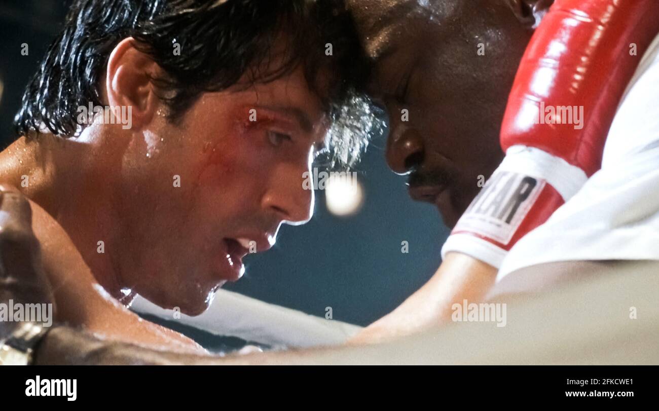 USA. Sylvester Stallone and Tony Burton in a scene from (C)MGM/UA film ...