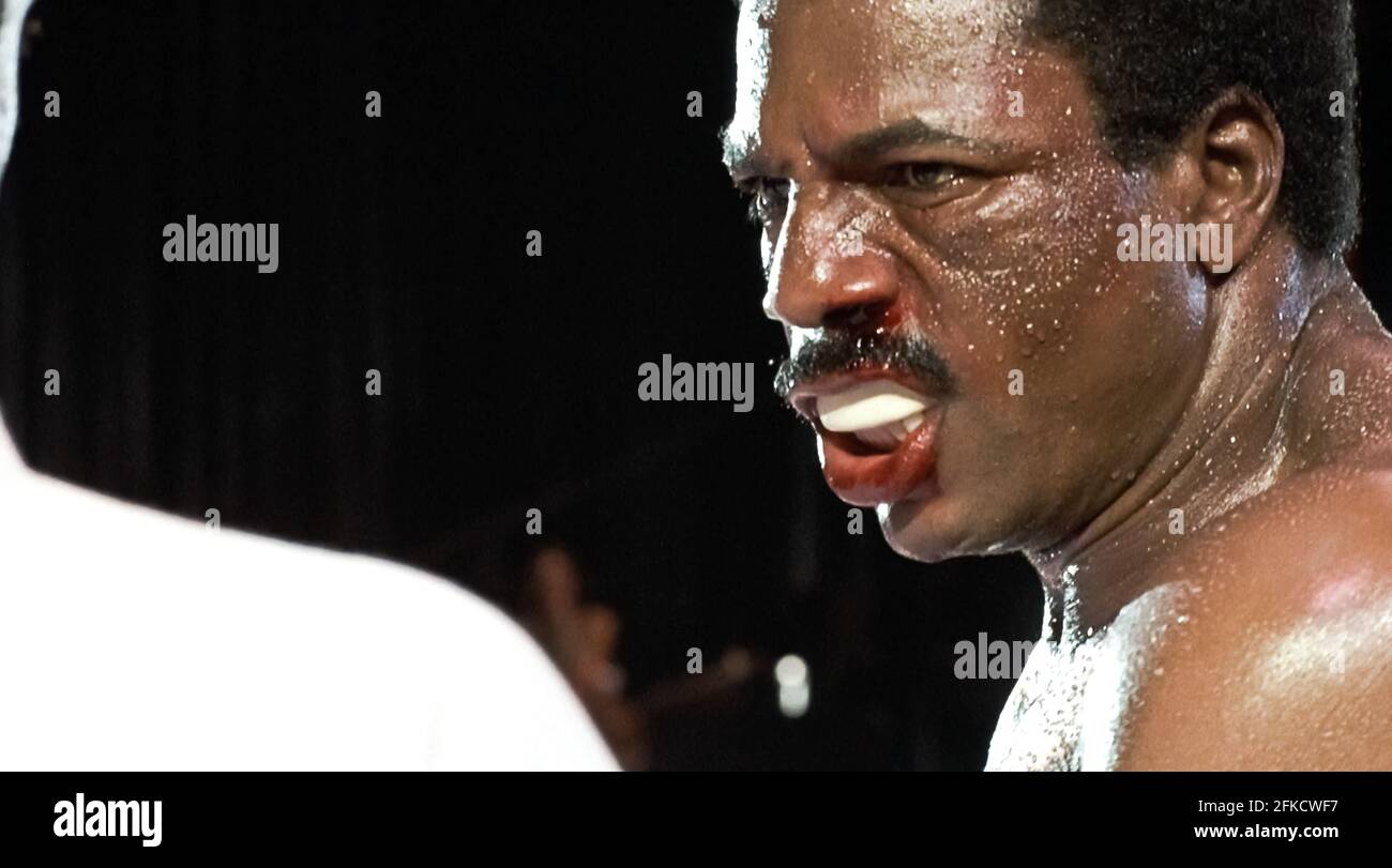USA. Carl Weathers in a scene from (C)MGM/UA film: Rocky IV (1985 ...