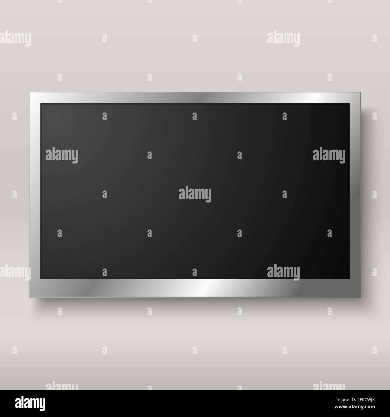 TV, modern blank screen lcd, led with shadow on white background ...