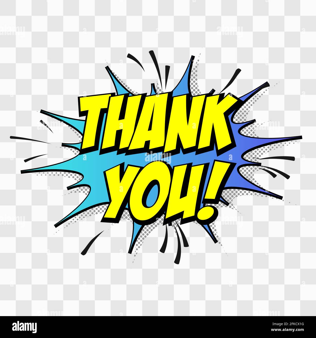 Colored Comic Speech Bubble