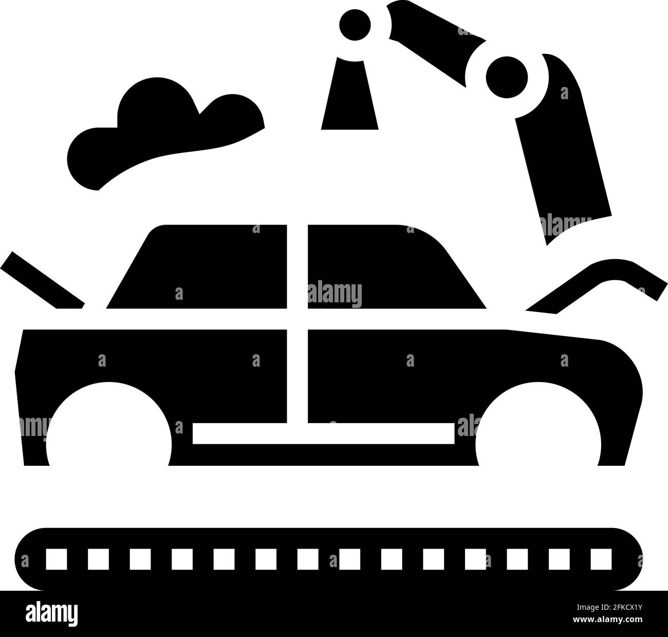 anti-corrosion treatment glyph icon vector illustration Stock Vector ...