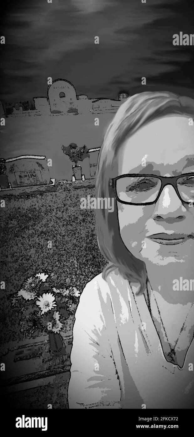 Crying grieving funeral hi-res stock photography and images - Alamy