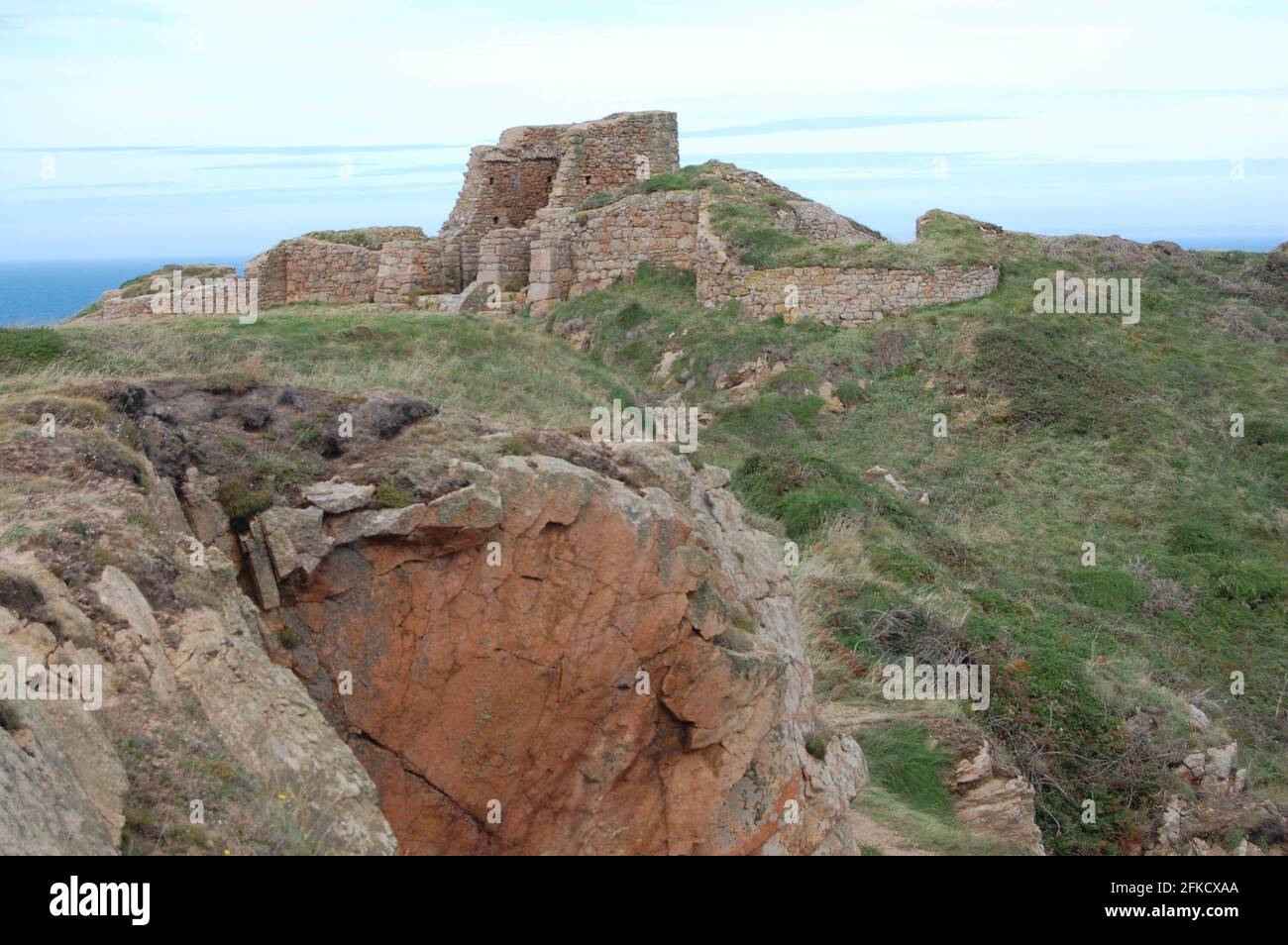 Castle in Jersey Stock Photo - Alamy