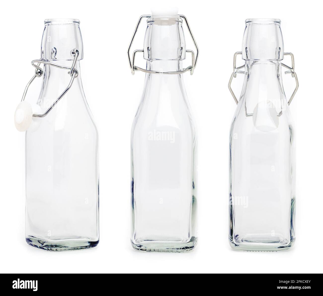 Several glass bottles with 250 ml soda type closures. Without label and ...