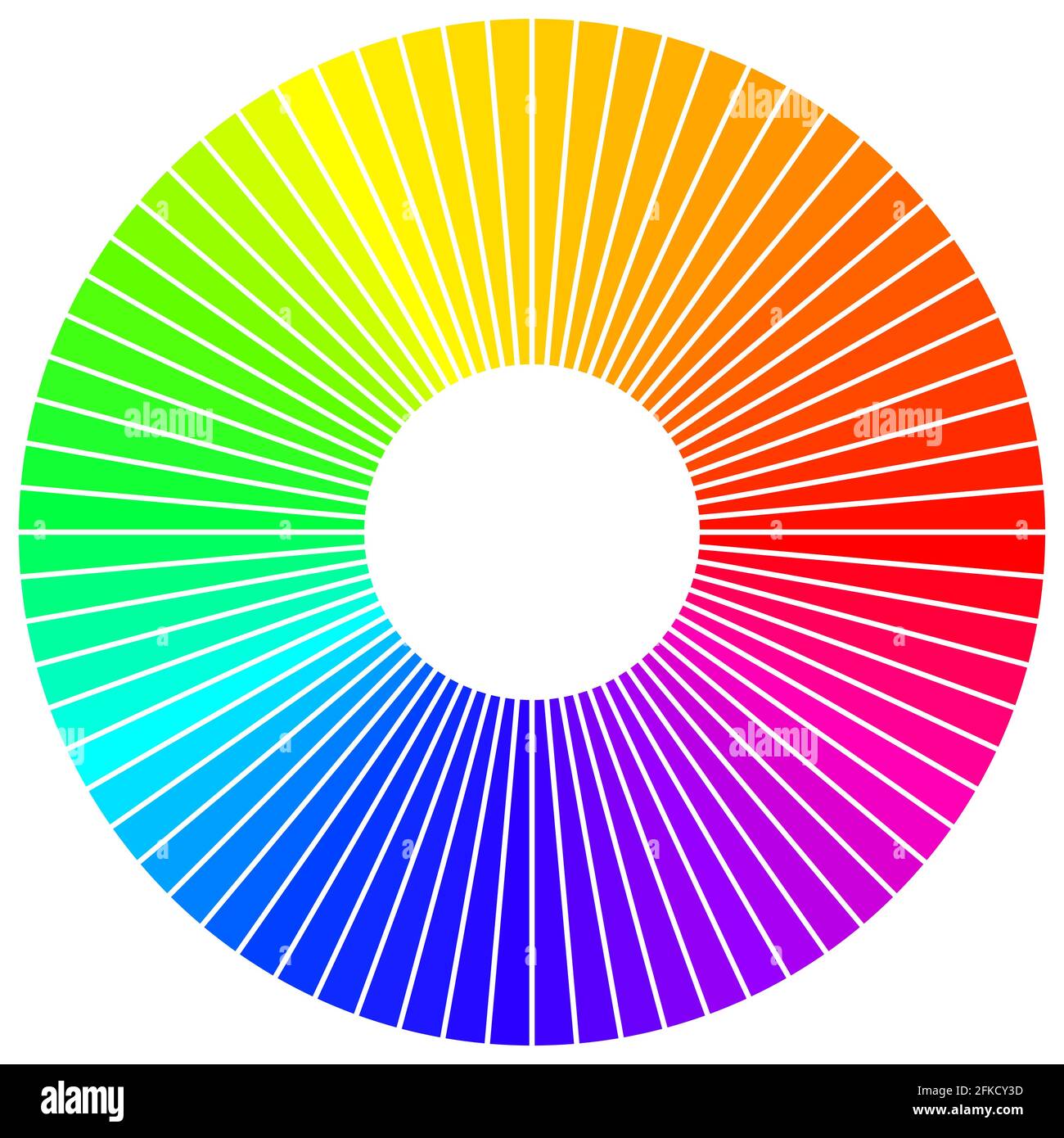 Gradient rainbow color circle. Isolated vector illustration on white ...