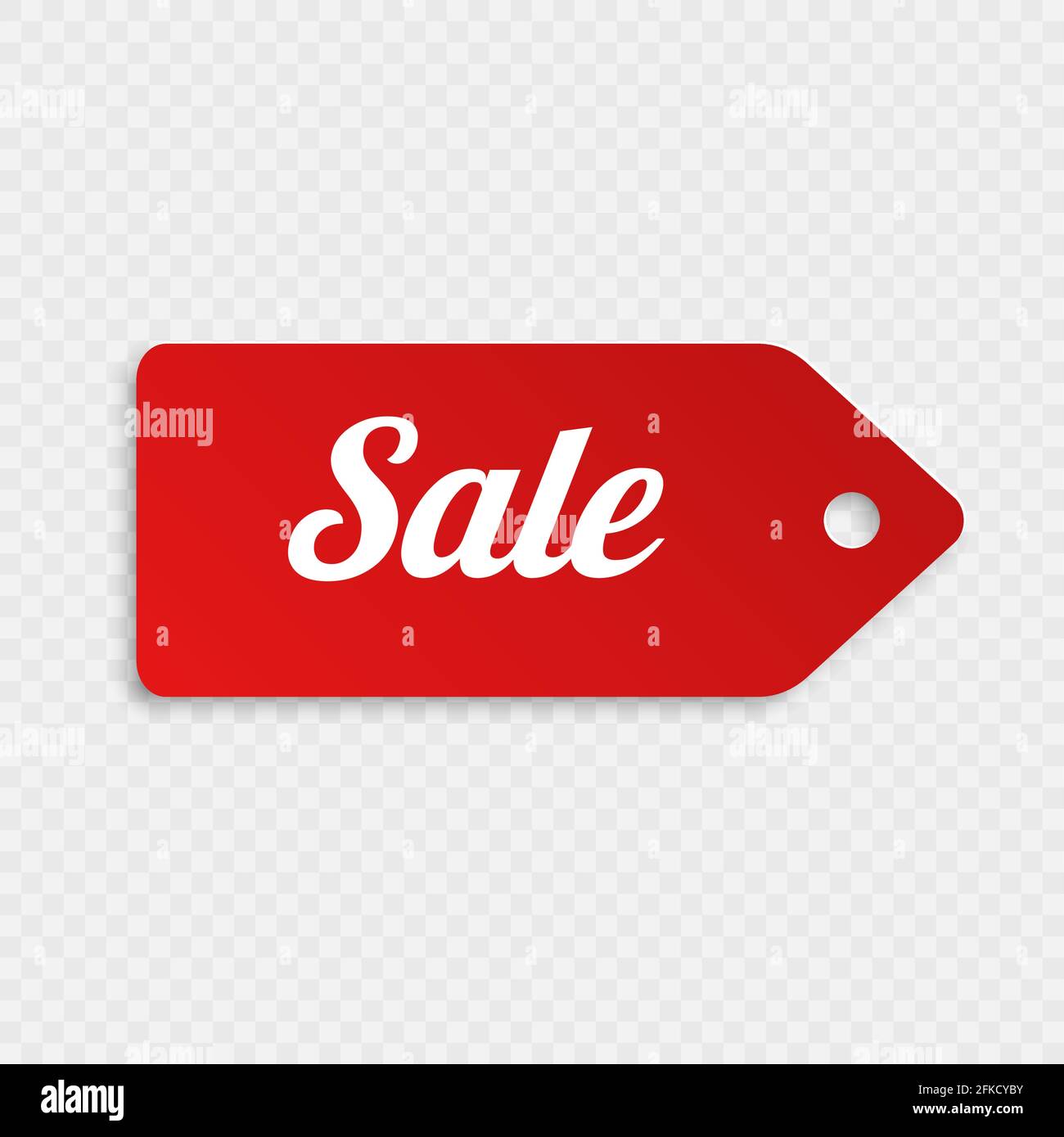 3d Blank sale tag isolated on white background. Template for your ...