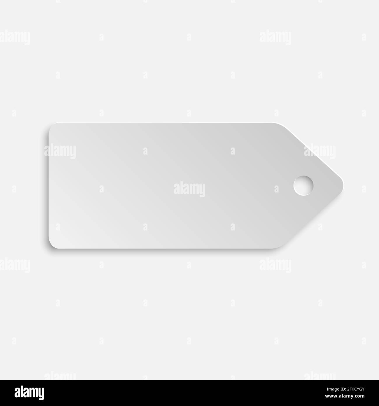 3d Blank sale tag isolated on white background. Template for your ...