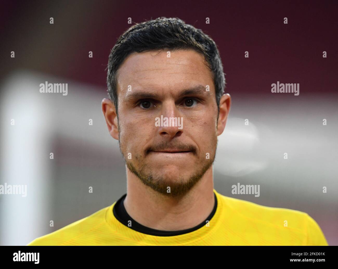 Southampton goalkeeper Alex McCarthy during the Premier League match at ...
