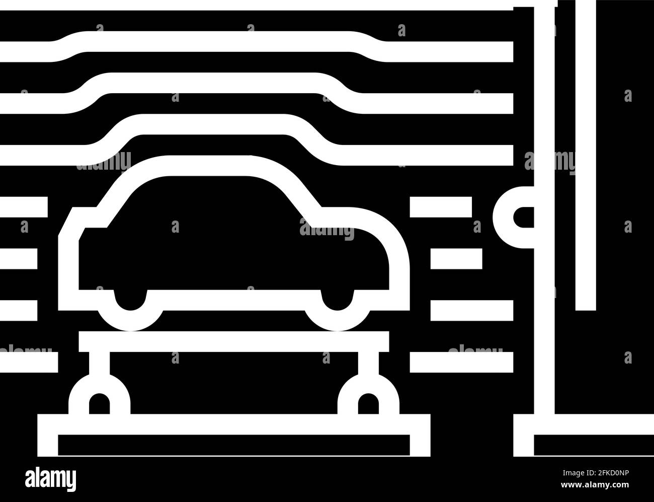 wind tunnel car glyph icon vector illustration Stock Vector Image & Art ...