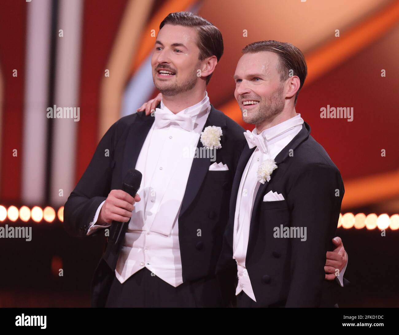 Cologne, Germany. 30th Apr, 2021. Nicolas Puschmann (l), actor, and ...