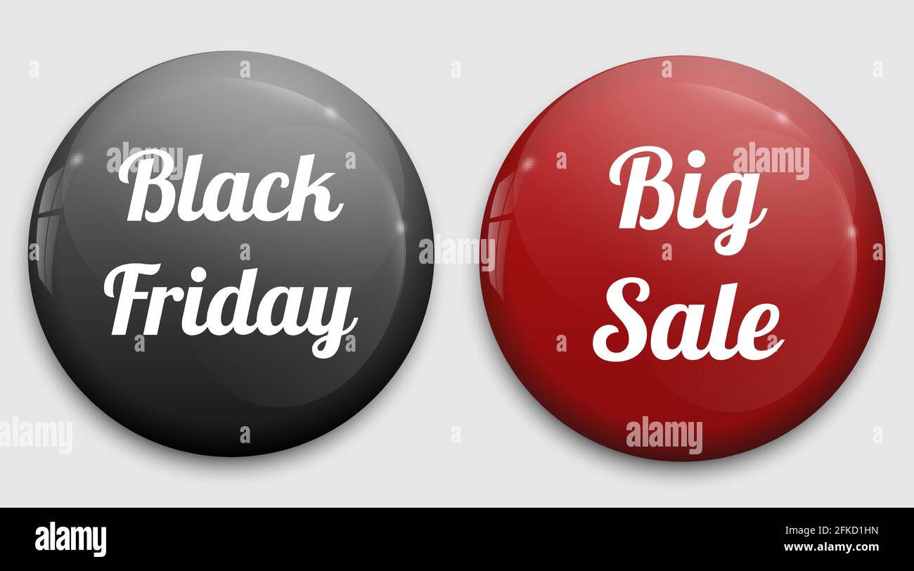 3d glossy button or badge. Product promotions. Template for your design ...