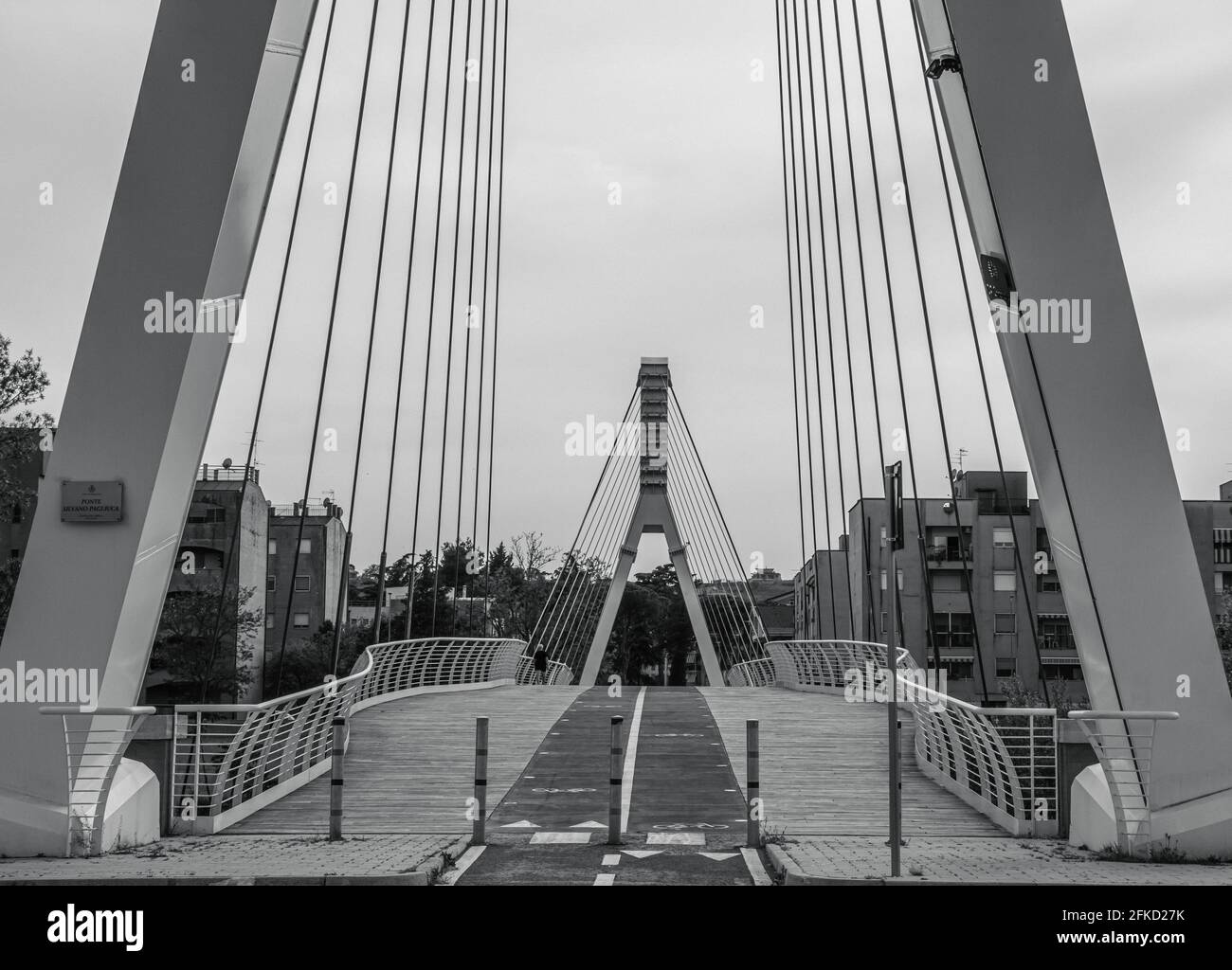Cable stayed pedestrian bridge hi-res stock photography and images - Alamy