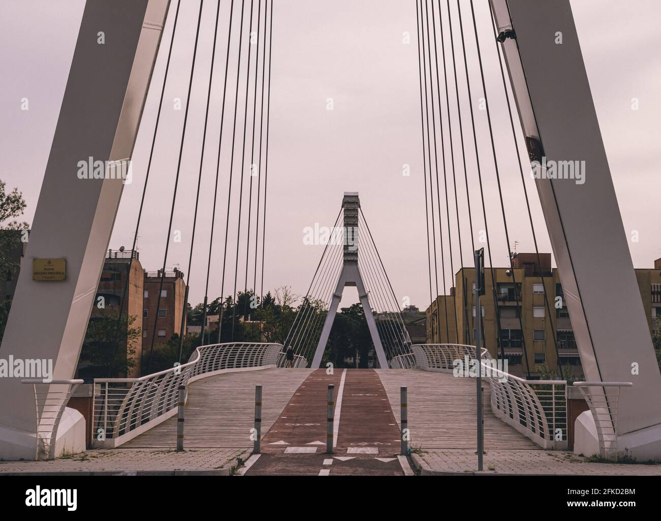 Cable stayed pedestrian bridge hi-res stock photography and images - Alamy