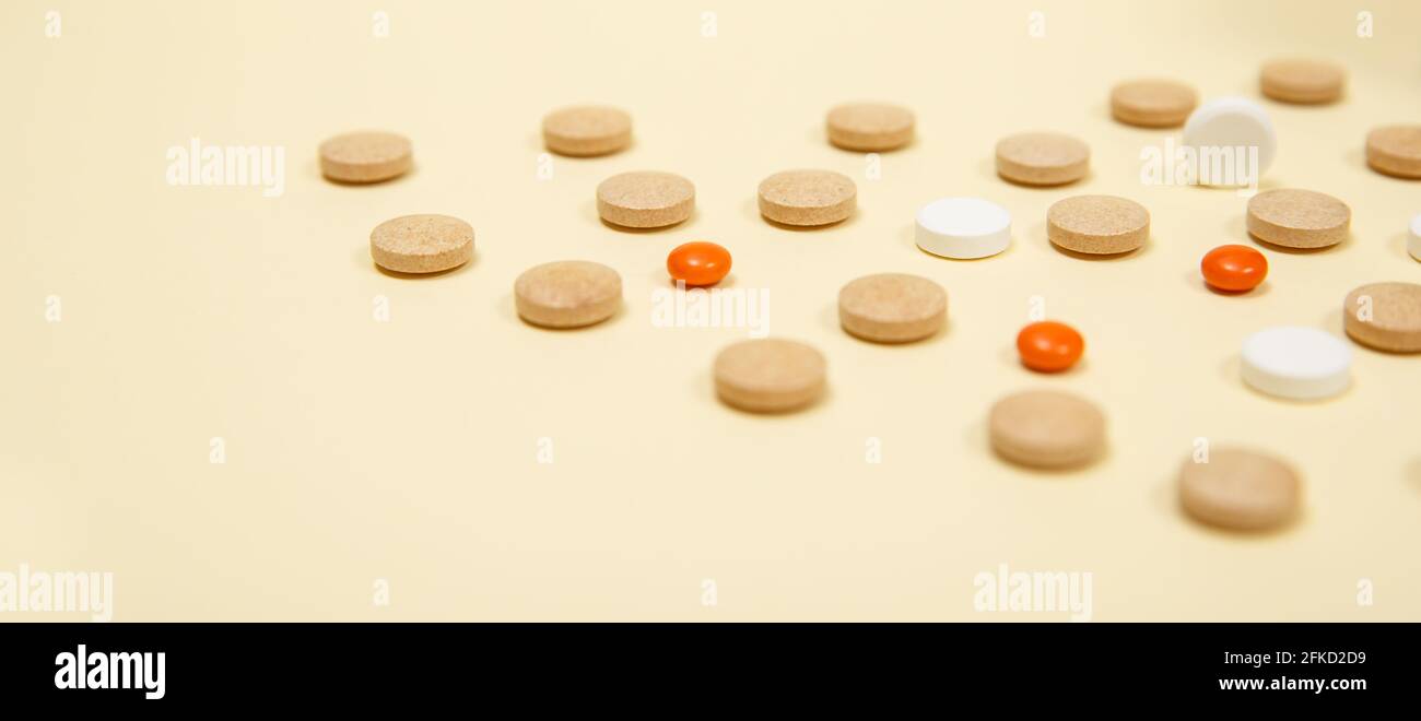 A photo of different medical drugs, tablets and pills Stock Photo - Alamy