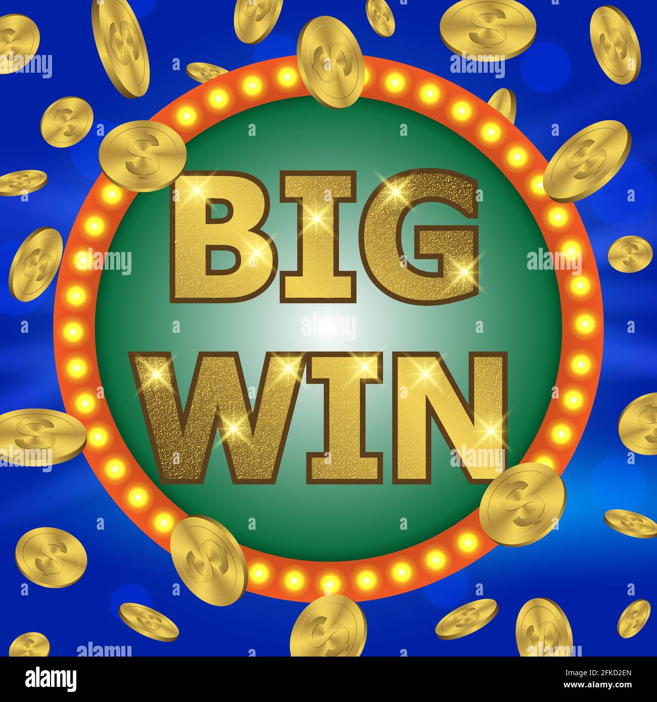 Jackpot gambling retro banner sign decoration. billboard for casino ...