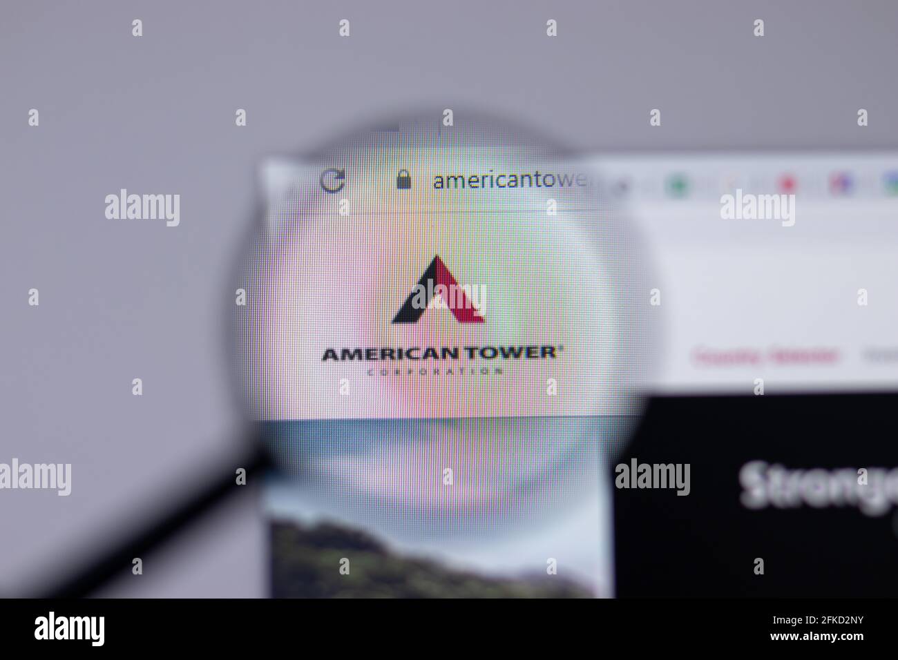 American tower logo hi-res stock photography and images - Alamy