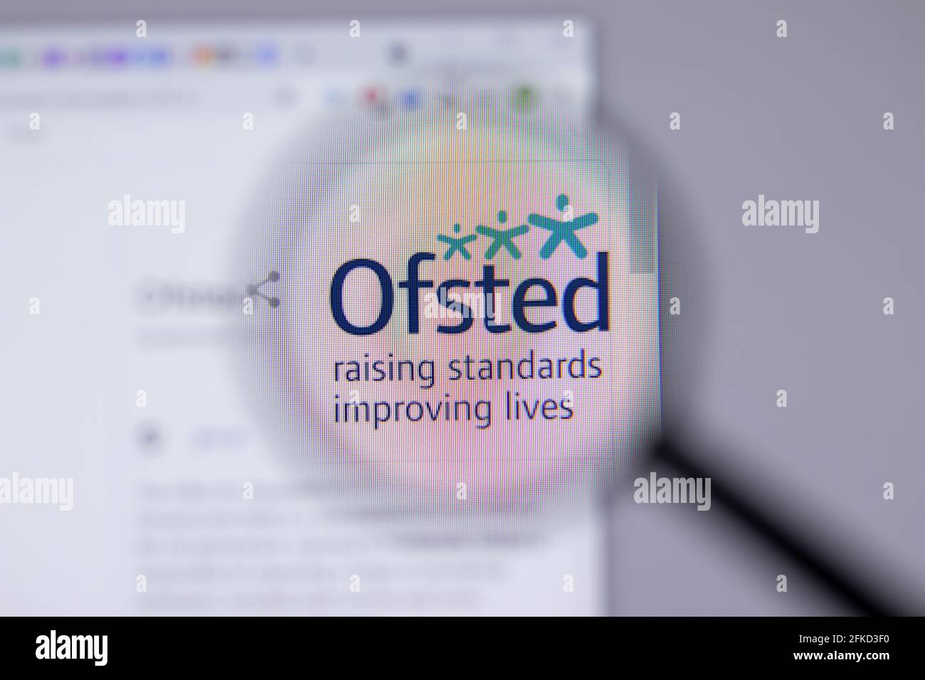 New York, USA - 26 April 2021: Office for Standards in Education Ofsted ...