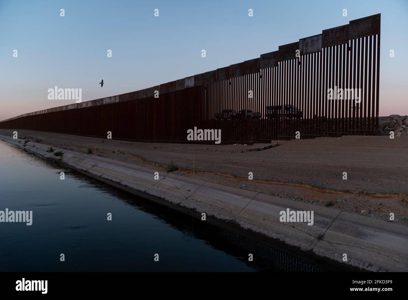 Yuma, Arizona, USA. 29th Apr, 2021. U.S. Border Patrol vehicles sit ...