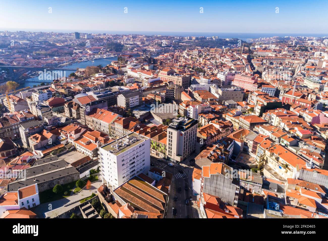Portugal, Porto, Aerial view of cityscape Stock Photo - Alamy