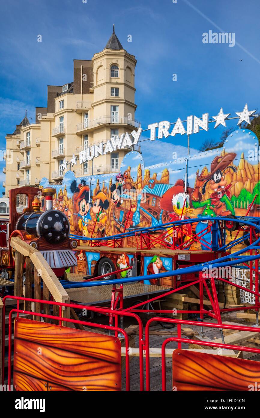 Amusements Llandudno Pier - The Runaway Train Ride Llandudno Pier in ...