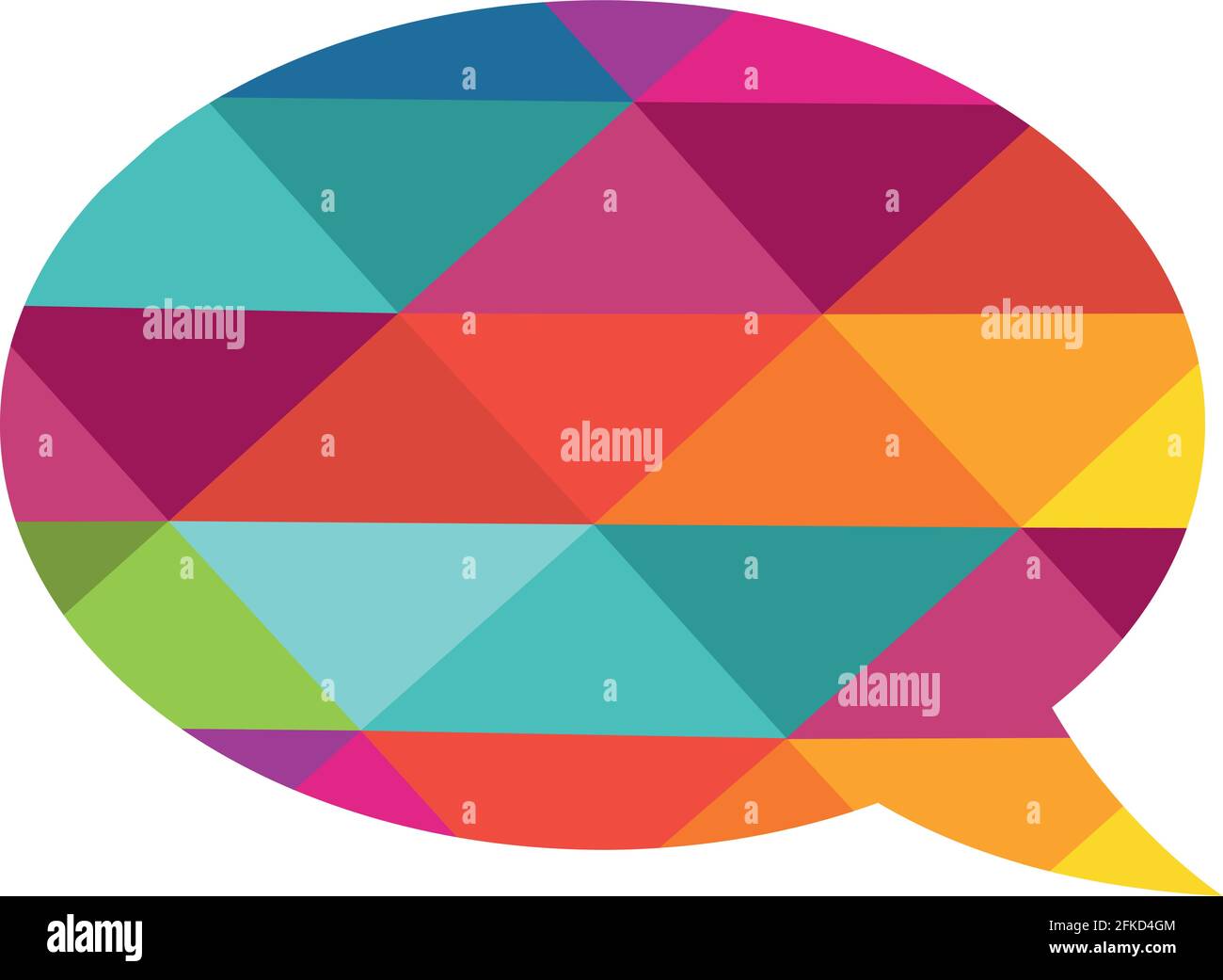 Dialogue bubble with several bright colours Stock Vector Image & Art ...