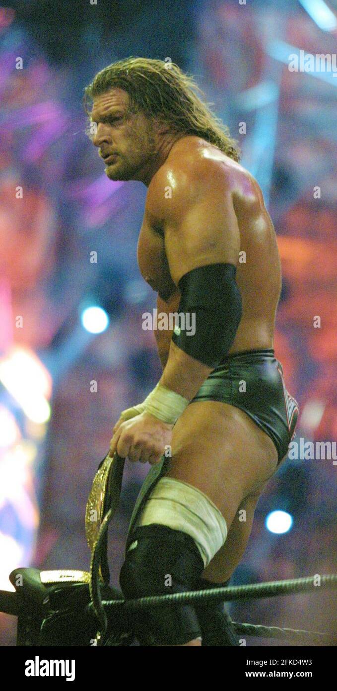 Triple H at Wrestlemania 2002 By John Barrett/PHOTOlink /MediaPunch ...