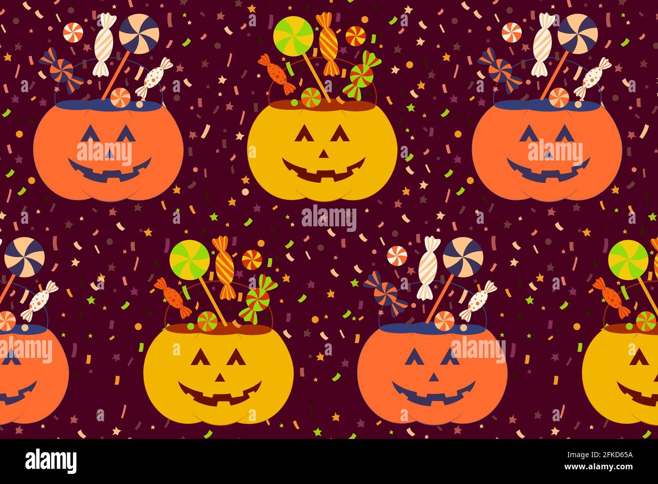 Sweets halloween seamless pattern Stock Vector Images - Alamy