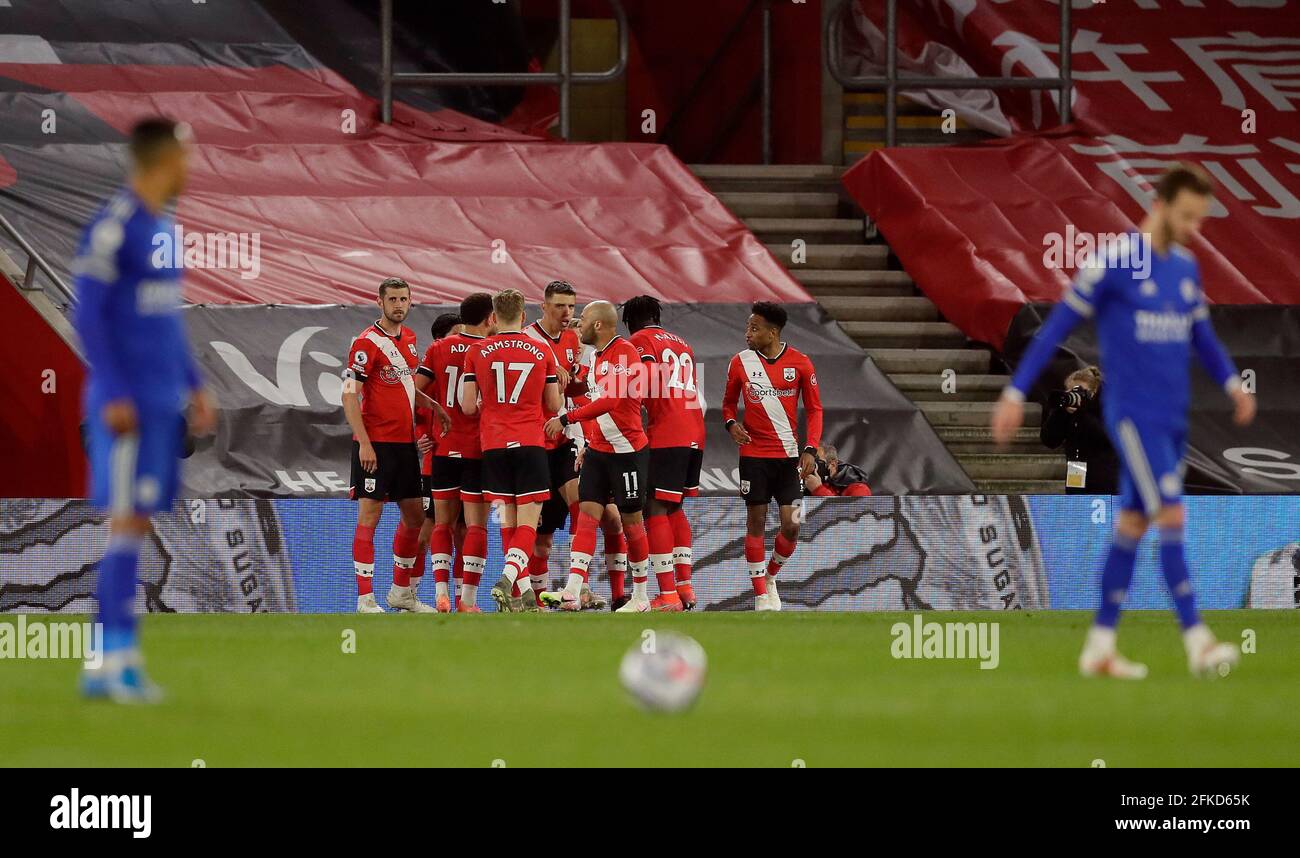 Southampton's James Ward-Prowse celebrates scoring their side's first ...