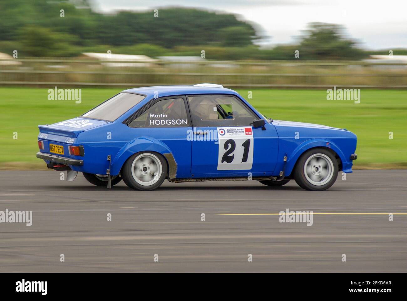 Richard Burns Memorial Rally at RAF Marham, Norfolk, UK, with a classic ...