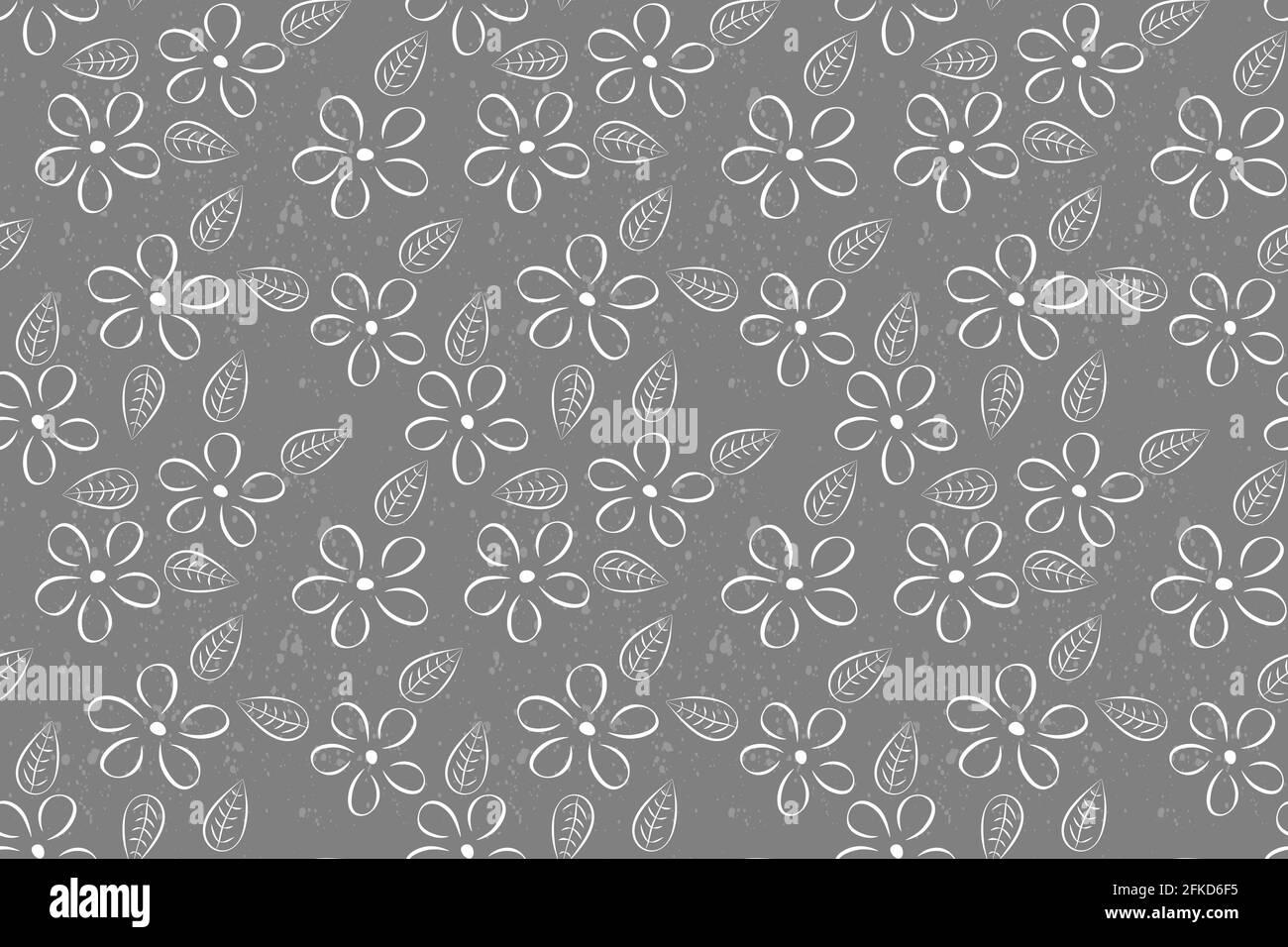 Monochrome contour floral seamless pattern Stock Vector Image & Art - Alamy