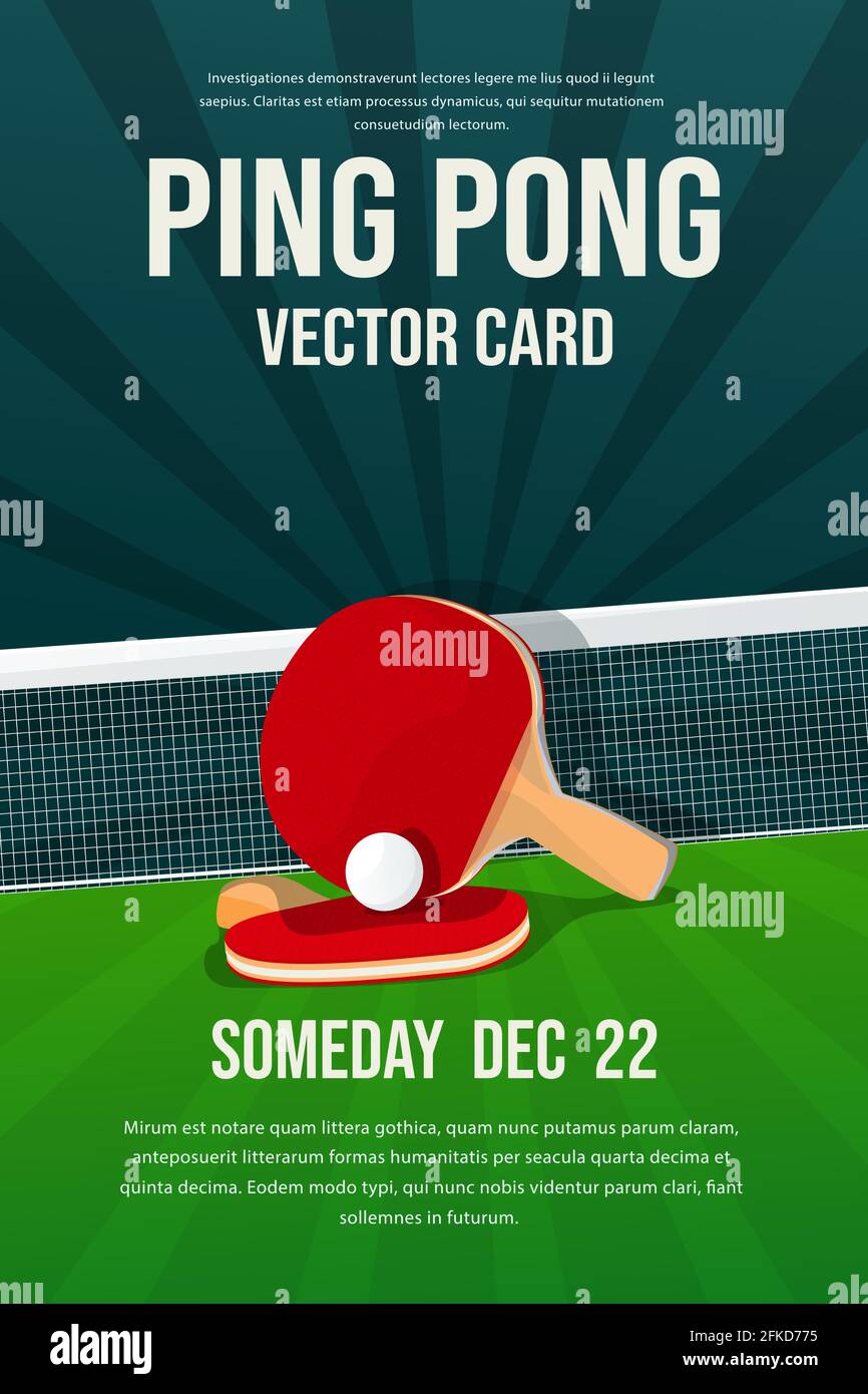 Table Tennis Poster Template