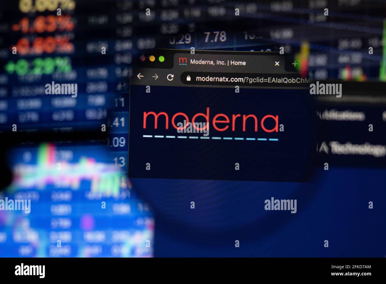 Moderna vaccine manufacturer logo hi-res stock photography and images ...