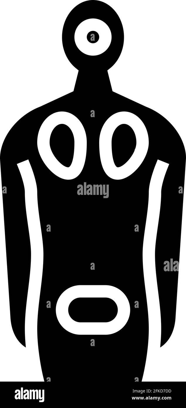 decubitus ulcers disease glyph icon vector illustration Stock Vector ...