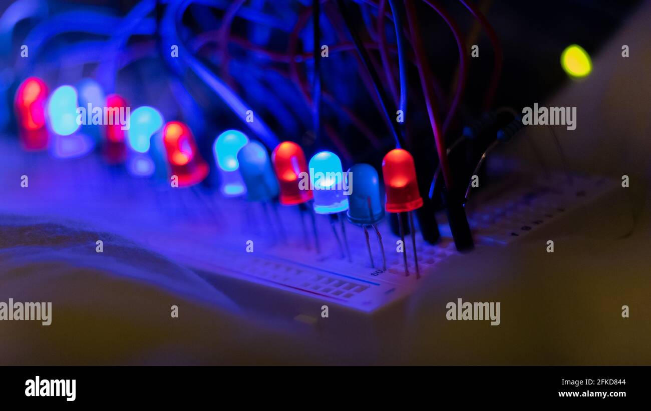Colored leds hi-res stock photography and images - Alamy