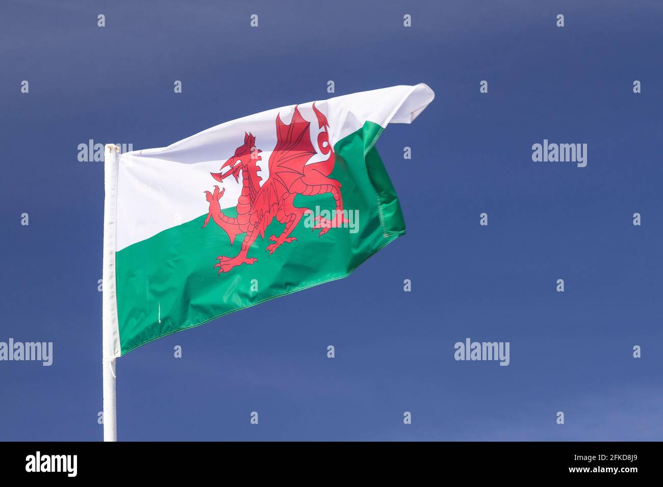 Wales national flag Stock Photo - Alamy