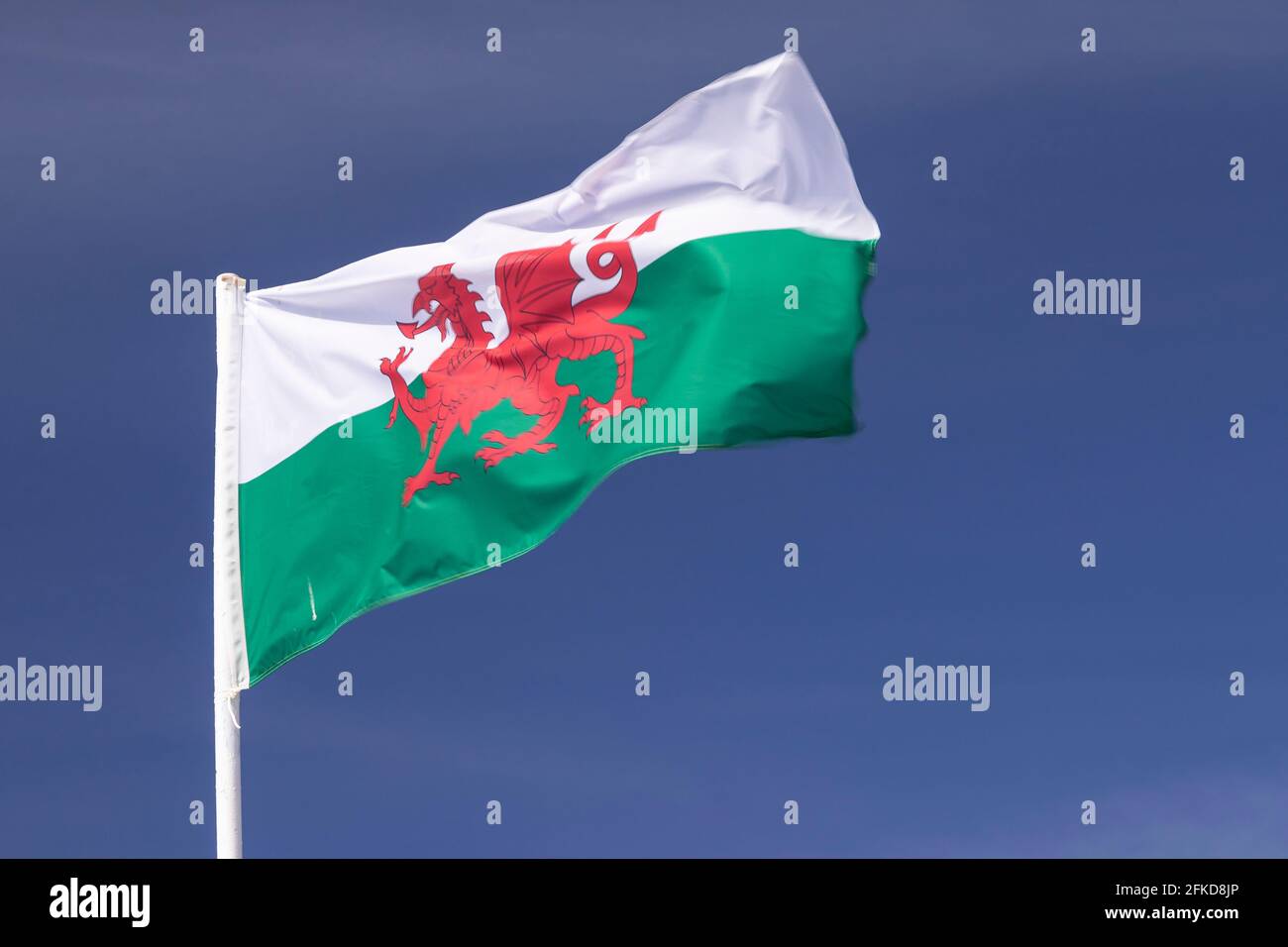 Wales national flag Stock Photo - Alamy
