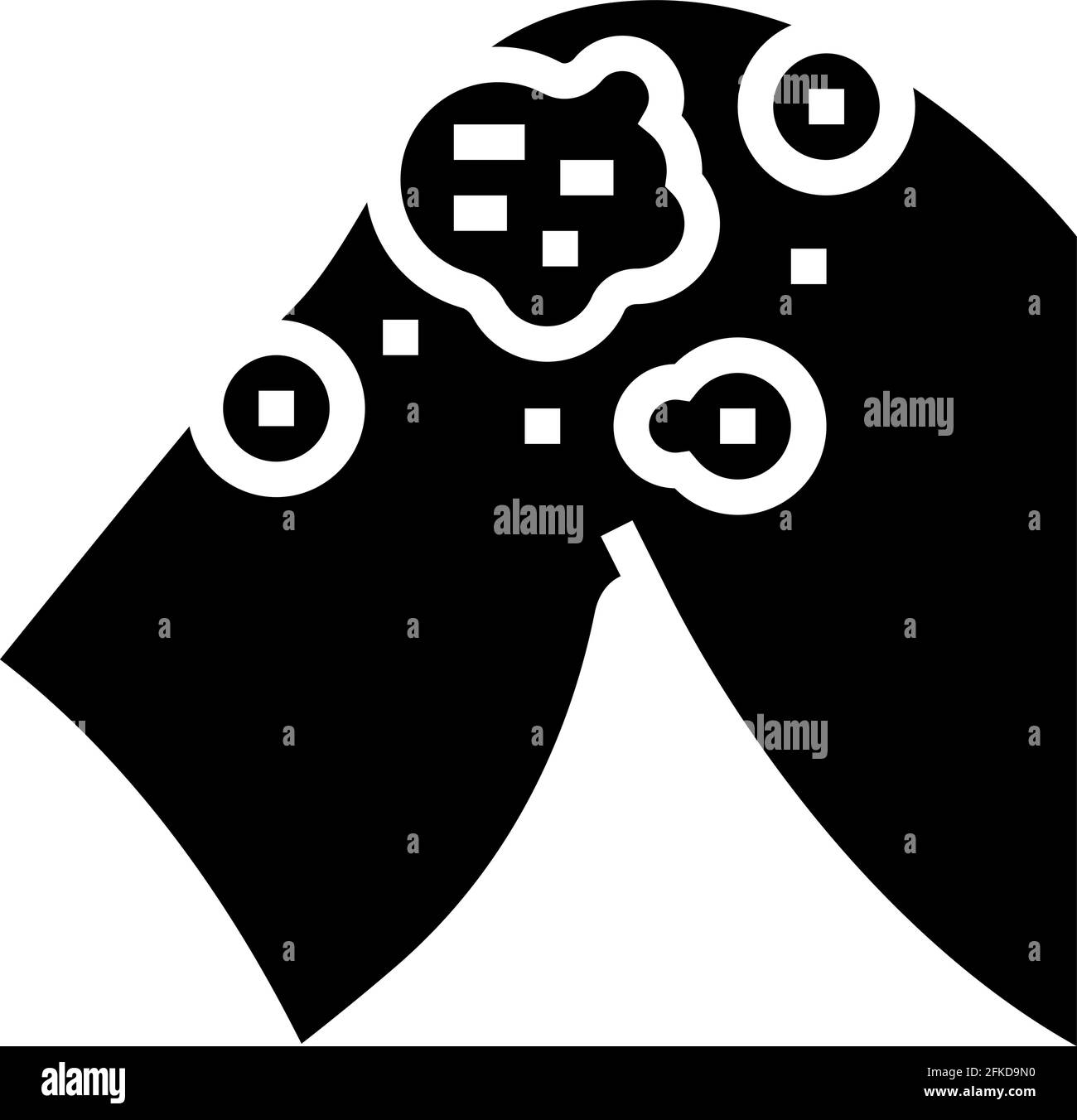 atopic dermatitis glyph icon vector illustration Stock Vector Image ...