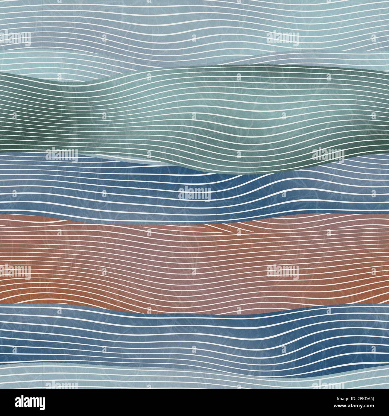 Seamless natural landscape hill pattern for print Stock Photo - Alamy