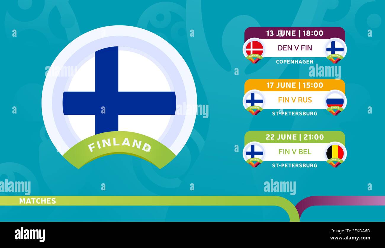 finland national team Schedule matches in the final stage at the 2020 ...