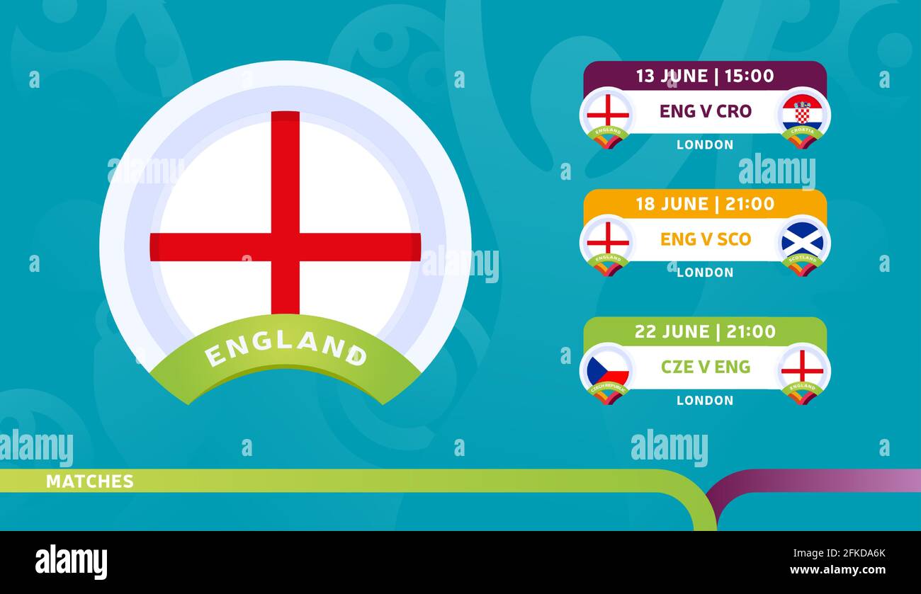 england national team Schedule matches in the final stage at the 2020 ...