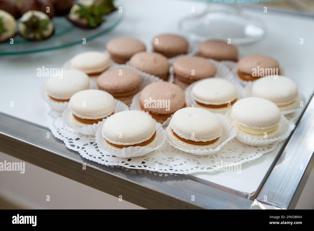 Rows mini desserts chocolate hi-res stock photography and images - Alamy