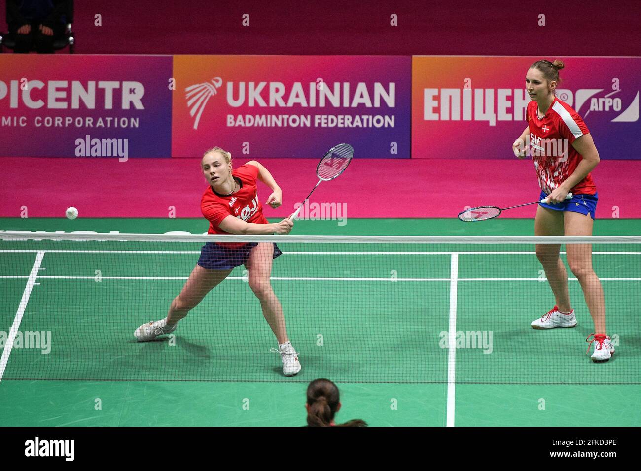 KYIV, UKRAINE - APRIL 30: Alexandra Boje of Denmark competes in her ...