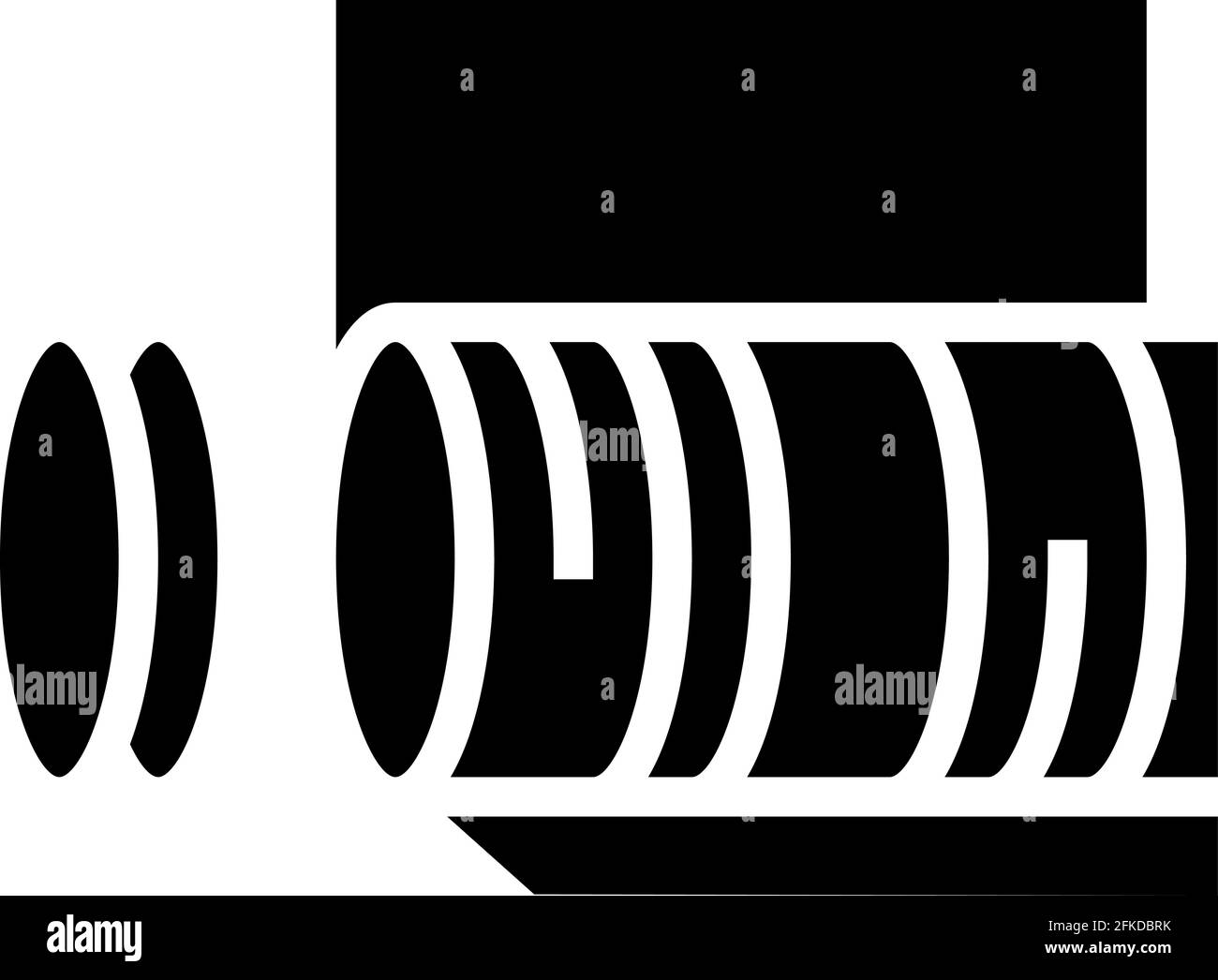 cutting semiconductor manufacturing glyph icon vector illustration ...