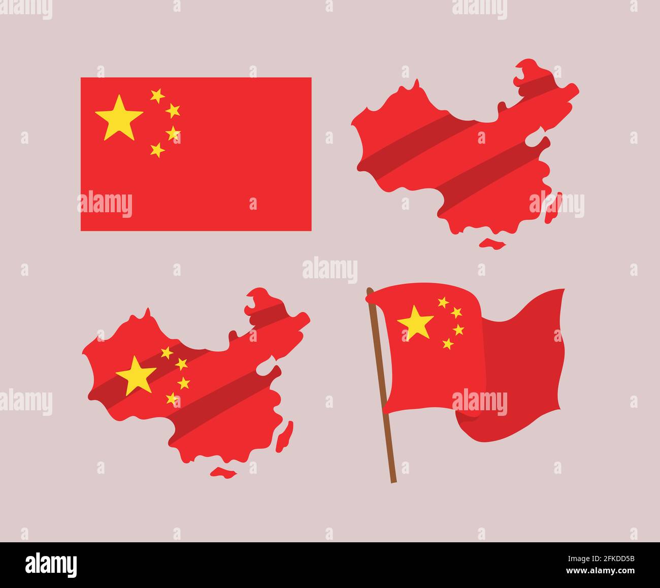chinese flags designs Stock Vector Image & Art - Alamy
