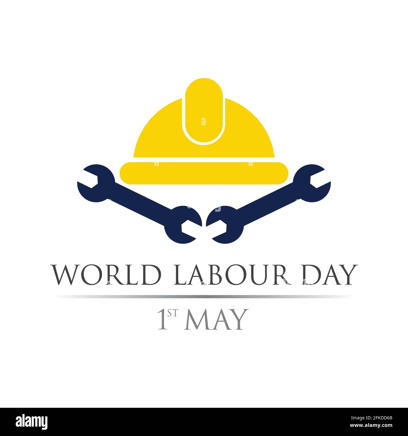 world labour day 1st of May logo vector illustration design template ...